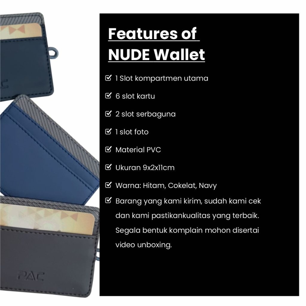 PAC UP NUDE Card Holder DP39118 | PAC UP